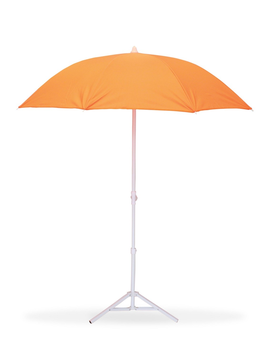 Parasol de plage télescopique anti-uv diamètre 160 cm orange