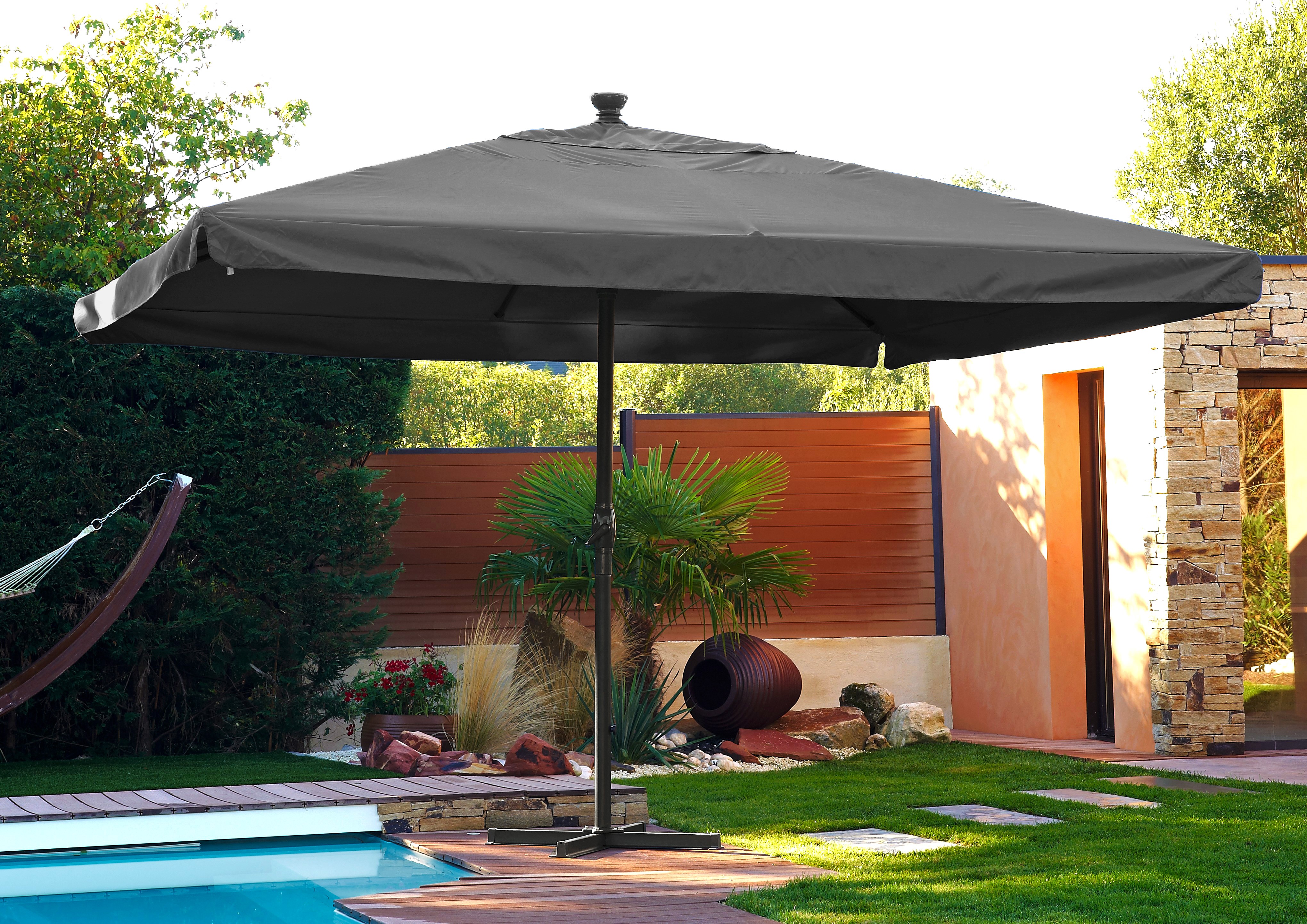 Parasol Alluminium à Manivelle 4X4 M | Teamotep.com