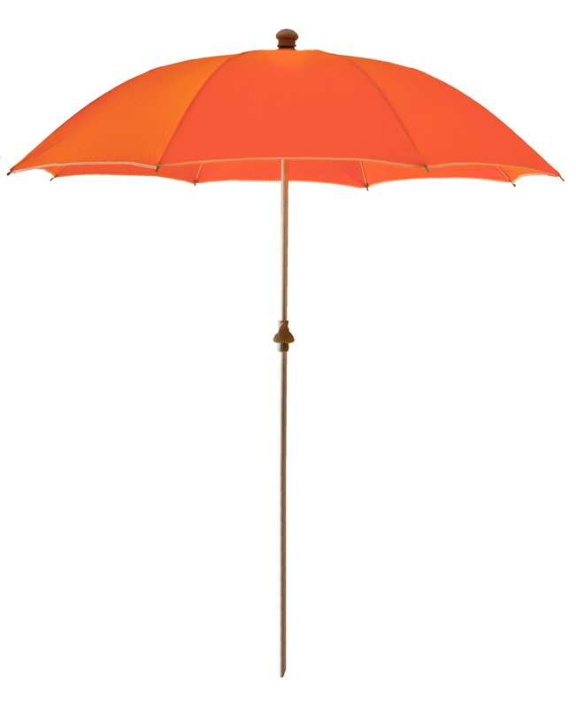 Parasol de plage anti UV et sécurisé Orange | Teamotep.com