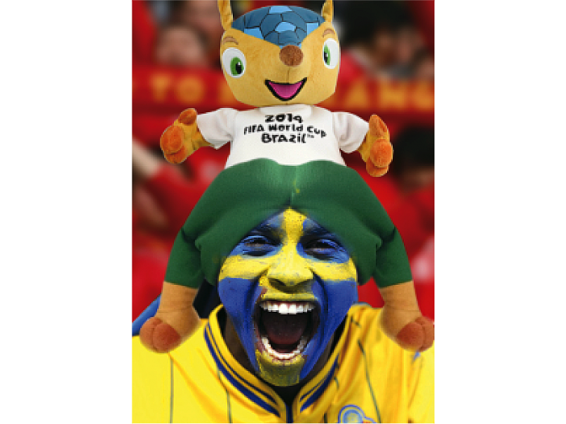 Plushball FULECO Coupe du Monde Football Brésil 2014 | Teamotep.com